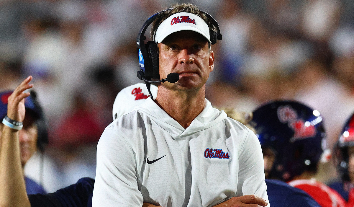 Lane Kiffin reacts to Ole Miss' College Football Playoff win ...