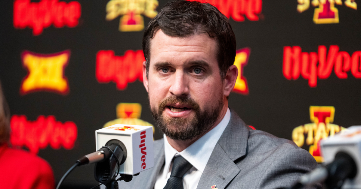 Jimmy Rogers delivers fiery message after introduction at Iowa State vs ...