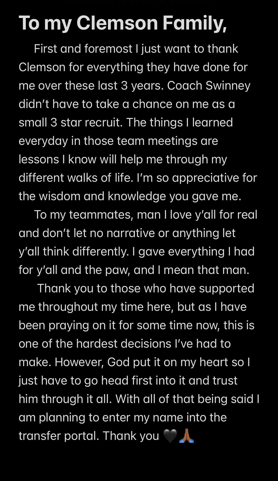 Clemson Football DB Khalil Barnes to enter transfer portal - On3