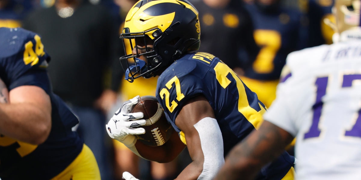 Michigan running back Jasper Parker plans to enter NCAA Transfer Portal ...