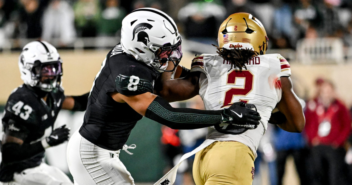 Michigan State LB Aisea Moa commits to transfer to rival Michigan - On3