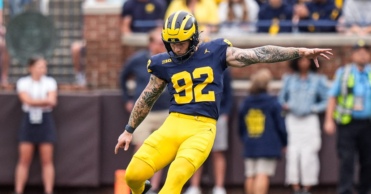 Michigan kicker Beckham Sunderland enters NCAA transfer portal