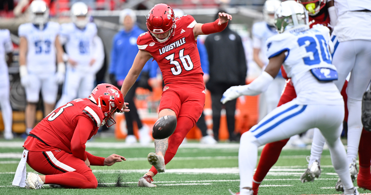 Louisville kicker Cooper Ranvier plans to enter NCAA transfer portal