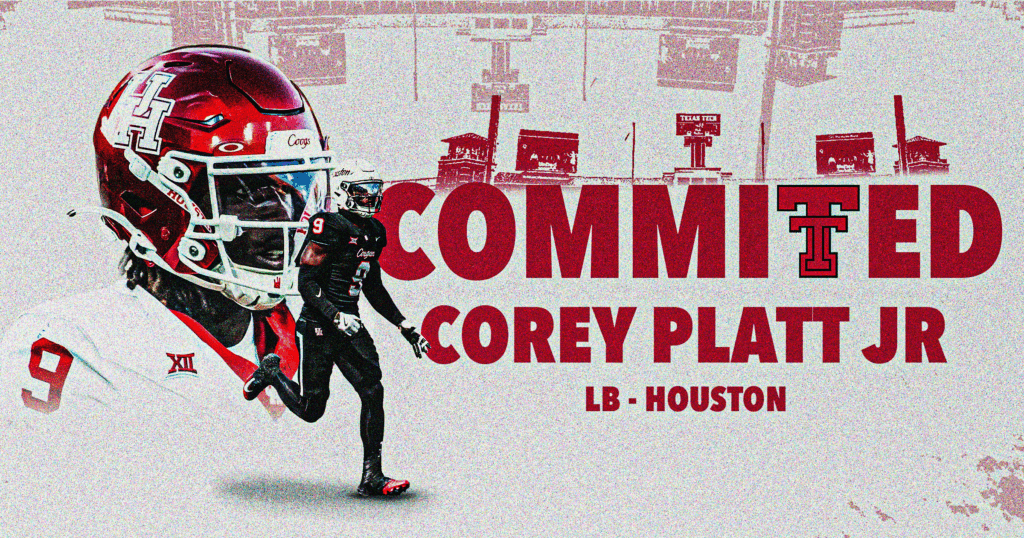 Houston transfer LB Corey Platt Jr. commits to Texas Tech - On3