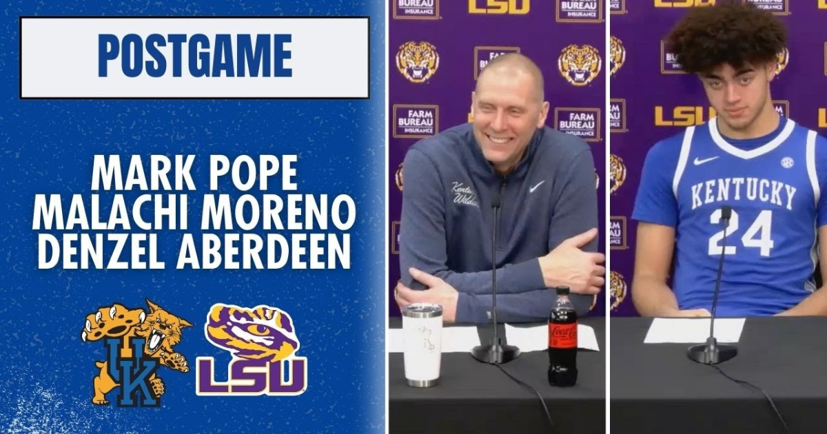 WATCH: Mark Pope, Malachi Moreno, and Denzel Aberdeen recap Kentucky's ...