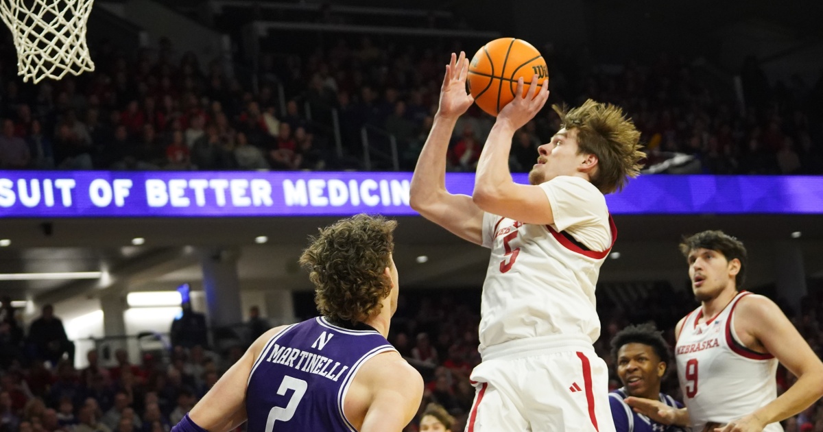 Frager, Nebraska tallies 18th win 77-58 over Northwestern