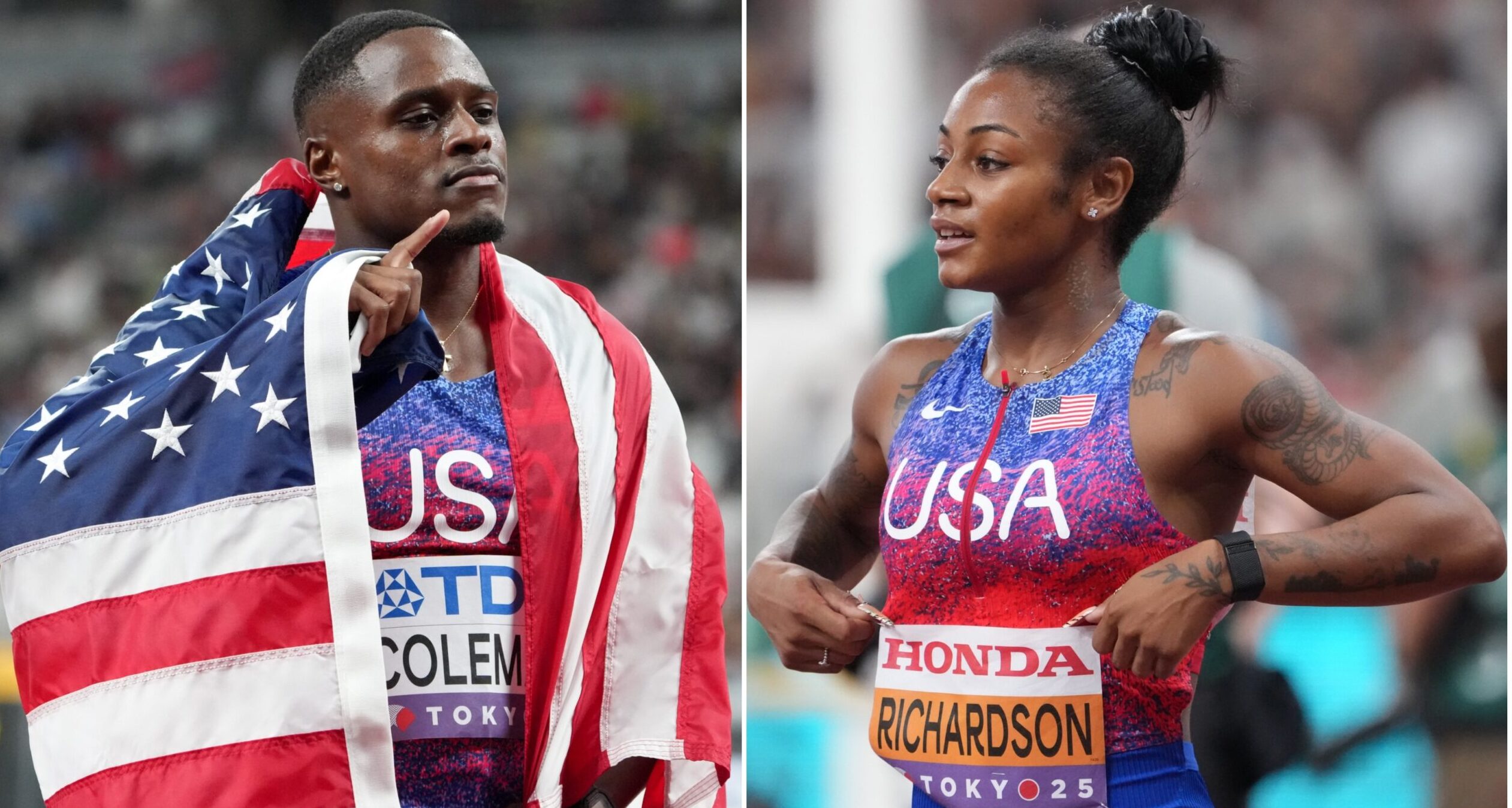 Report: U.S. Olympic sprinters Christian Coleman, Sha'Carri Richardson ...
