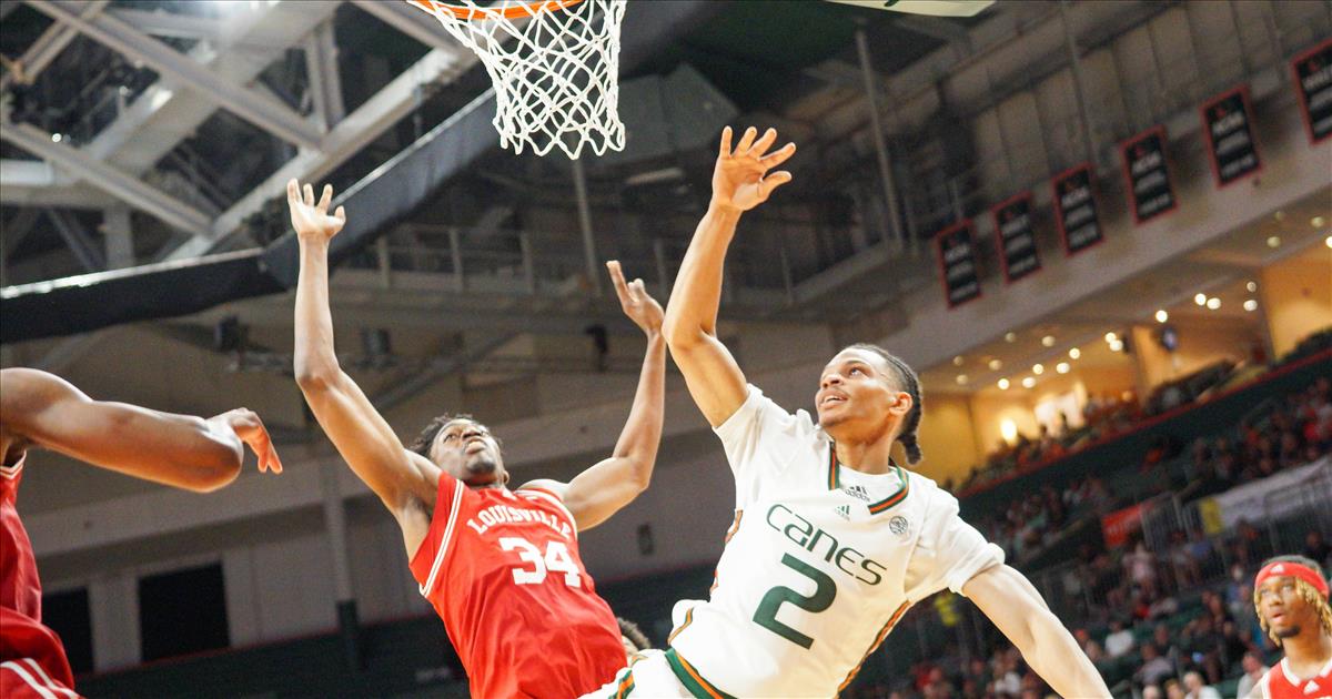 Miami hoops has 3 players over 20 points in win vs. Louisville