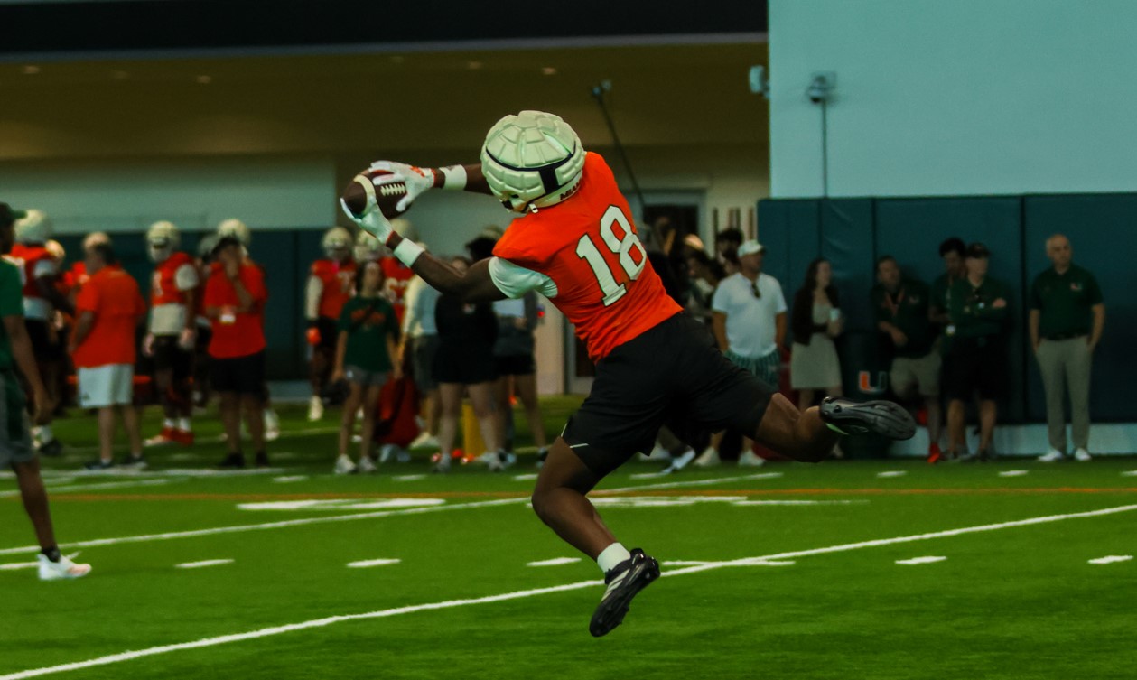 Miami WR Chance Robinson off injury looking to make impact