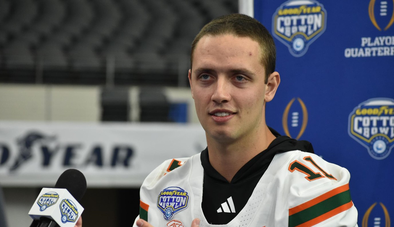 Miami Hurricanes QB Carson Beck media day thoughts